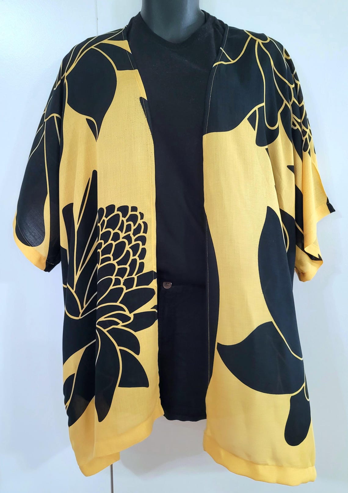 Hawaiian Aloha Wear. Kimono Style Cardigan Cover-up Top - Etsy