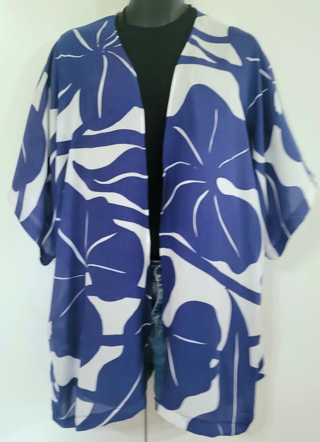 Hawaiian Aloha Wear. Kimono Style Cardigan Cover-up Top - Etsy