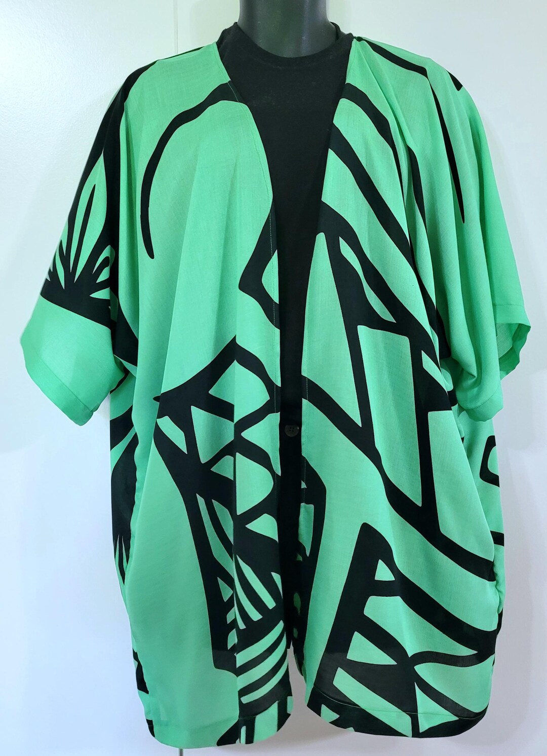 Hawaiian Aloha Wear. Kimono Style Cardigan Cover-up Top - Etsy