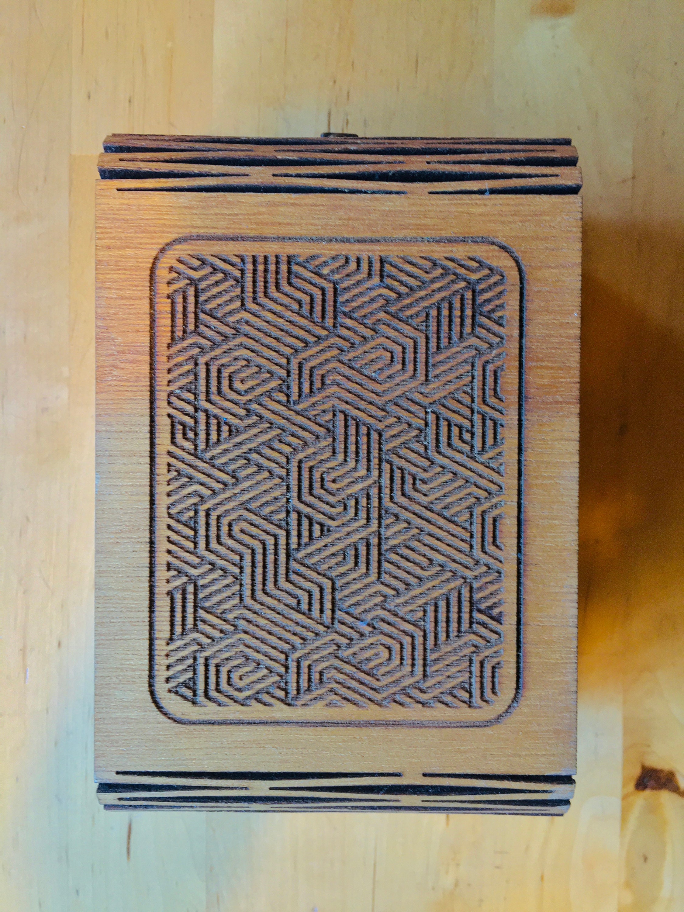 Attractive Treasure Box - Laser Cut Wood - Flexible Hinge With ...