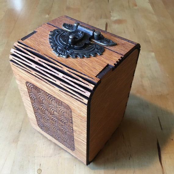 Attractive Treasure Box Laser Cut Wood Flexible Hinge With | Etsy
