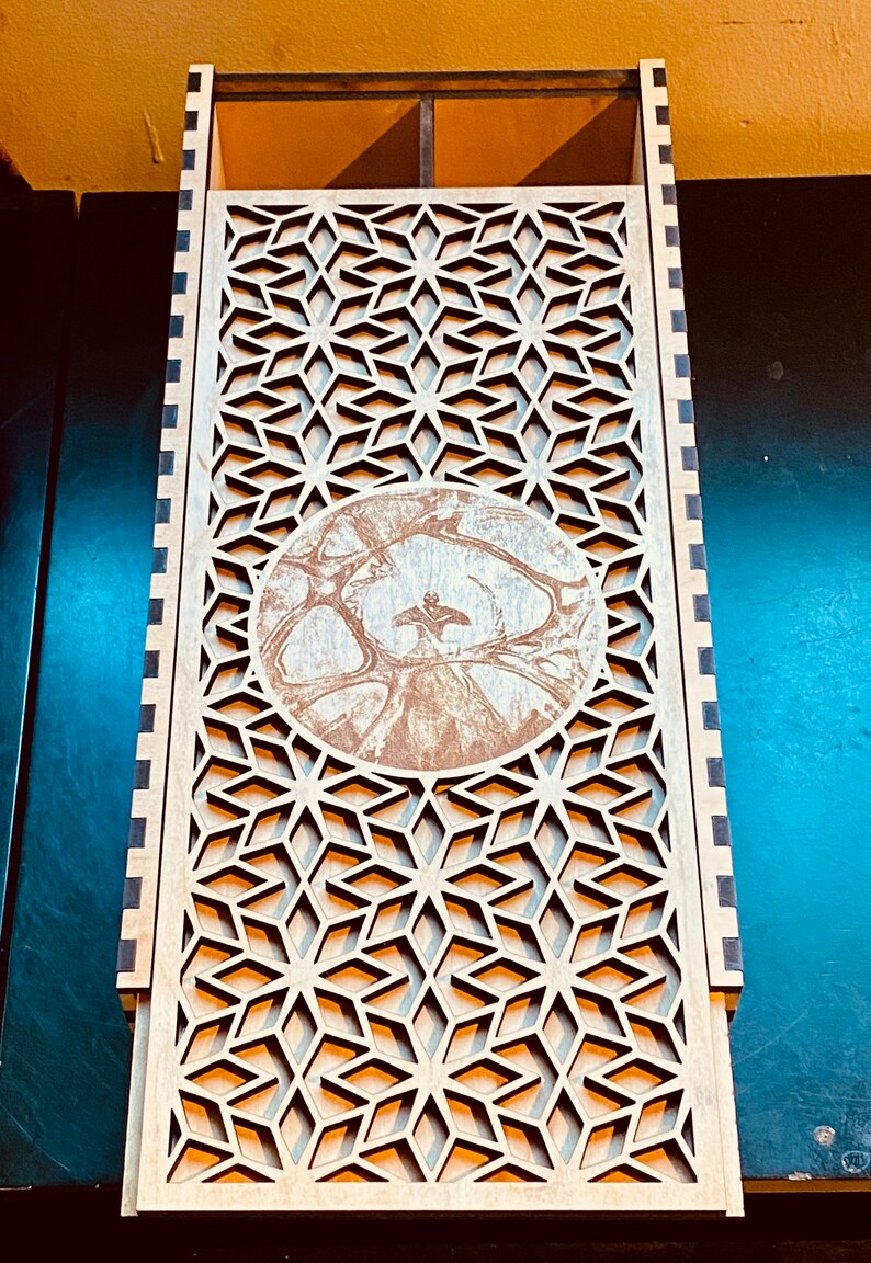 Deluxe Collectible Card Box Two Rows 1000 Card Capacity Customizable ...