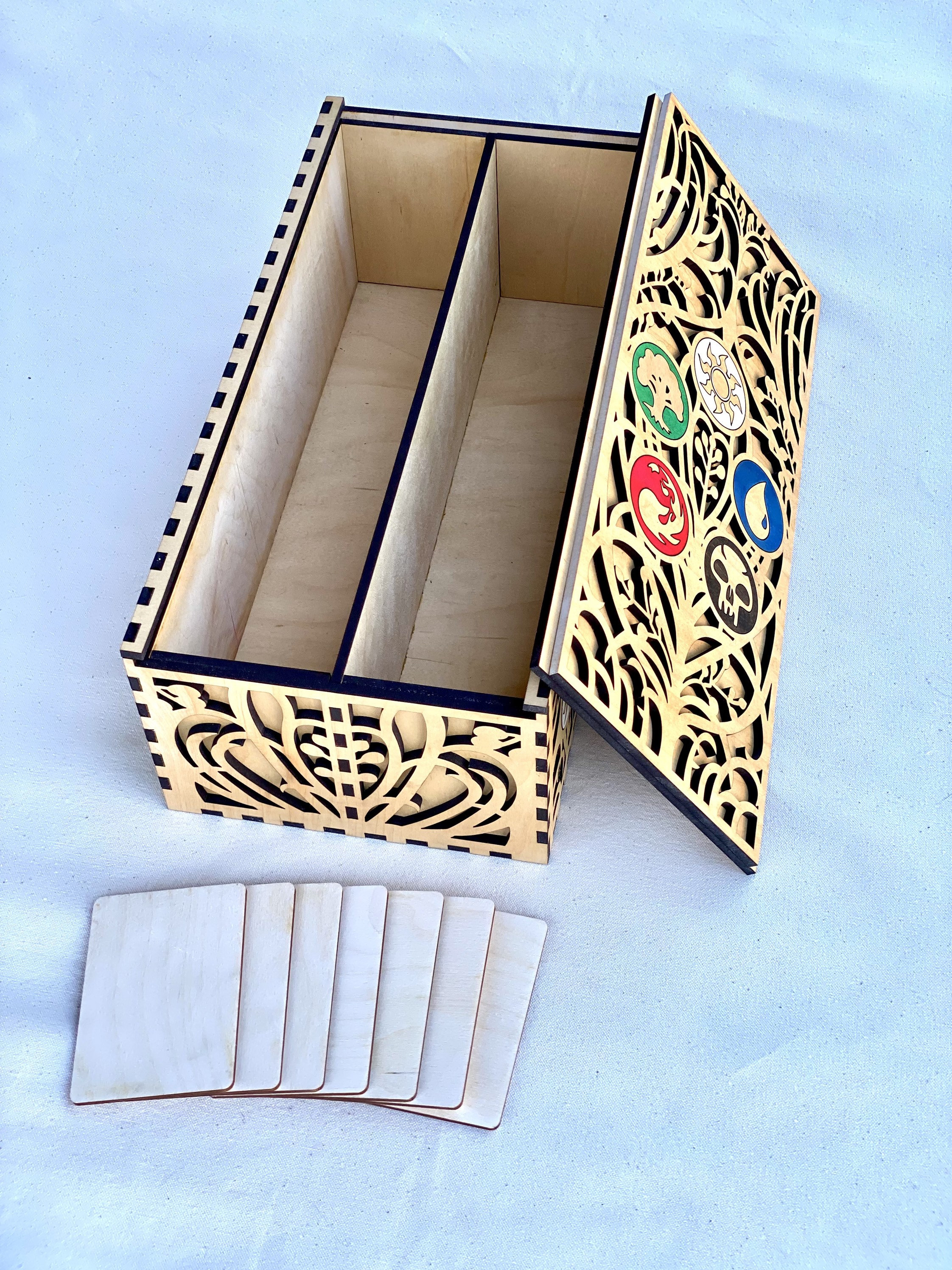 Deluxe Collectible Card Box - Two Rows - 1000 Card Capacity ...