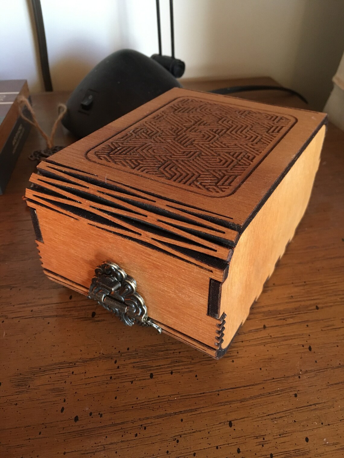 Attractive Treasure Box - Laser Cut Wood - Flexible Hinge With ...