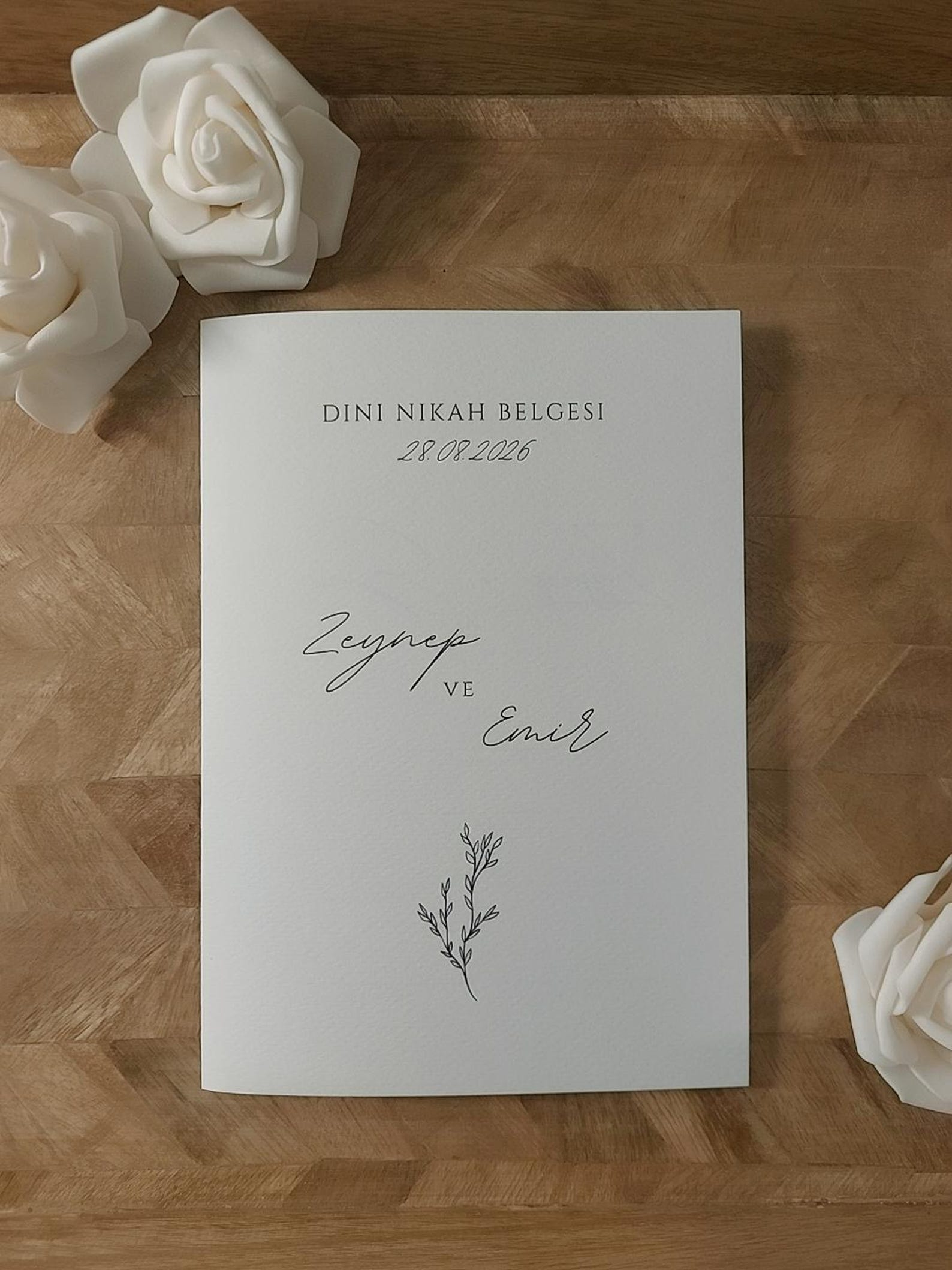 Islamic Marriage Certificate | Wedding Certificate | Personalized | A4 ...