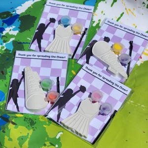 Cheer Party Favors | Cheerleader Paint Kits | DIY Birthday Craft for ...