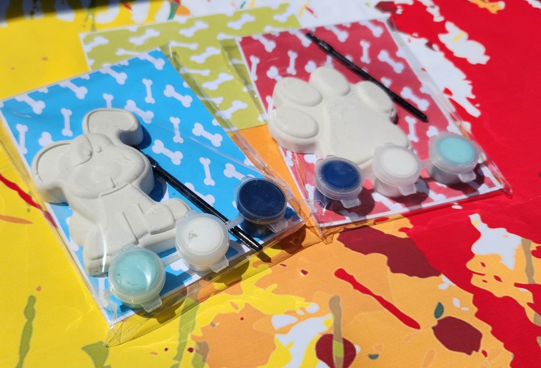 Dog-paw Paint Your Own Kits , Party Favors, Crayon Names, Birthday ...