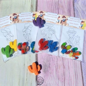 Cowboy Themed Coloring Kits With Crayons, Party Fillers - Party Favors ...