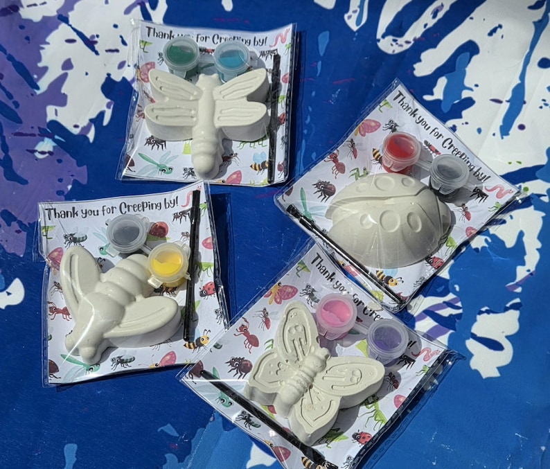 Bug Paint Kit Favor • Insect Kids Craft Activity • Spring Garden ...