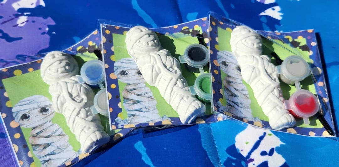 Halloween Mummy Paint Kits for Kids – Perfect DIY Party Favors ...