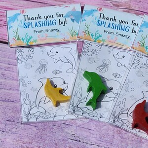 Dolphin Coloring Kits , Party Favors, Christmas Party, Crayon Names ...