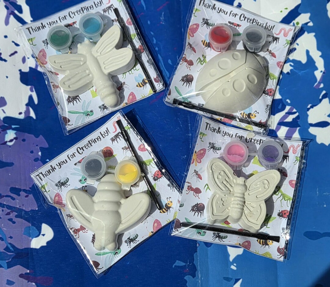 Bug Paint Kit Favor • Insect Kids Craft Activity • Spring Garden ...