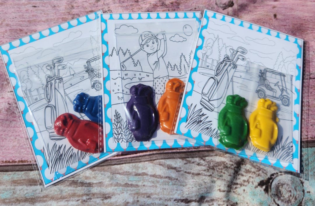 Kids Golf Crayons - Golf Party Favors for Kids, Fun Birthday Favor, Non ...