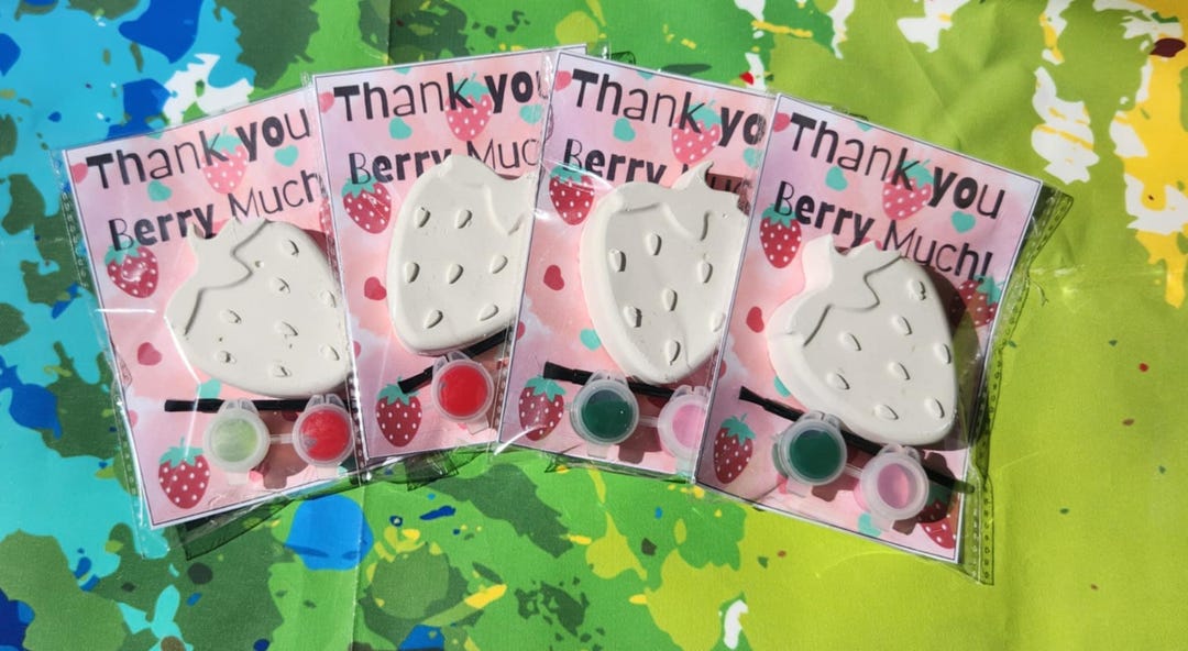 Strawberries Paint Kits for Kids' Party Activities and Favors Party ...