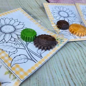 Sunflower Coloring Kits L Sunflower Crayons L Party Favors L Birthday ...