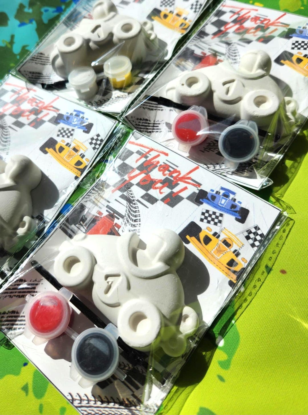 Race Car Plaster DIY Paint Kit | Classroom Gift | Party Filler| Thank ...
