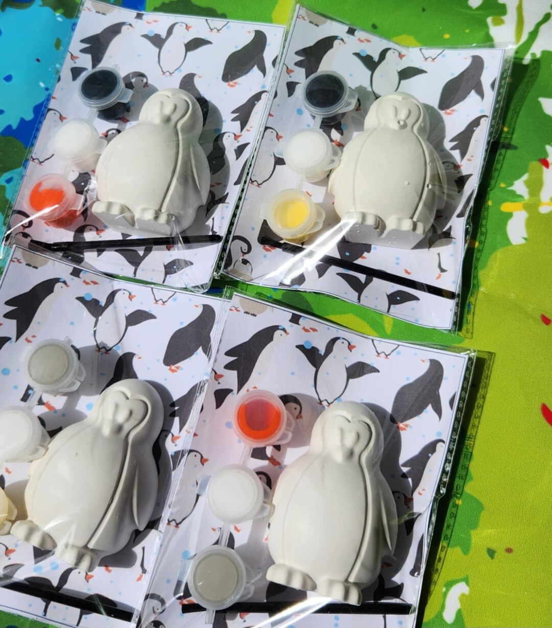 Penguin Paint Kit – Birthday Party Favors – DIY Paint Activity ...