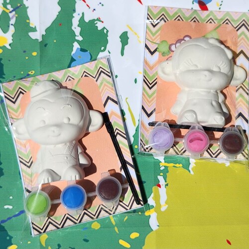 Monkey Themed Thank You Paint Kits Crayon Names Crayons - Etsy