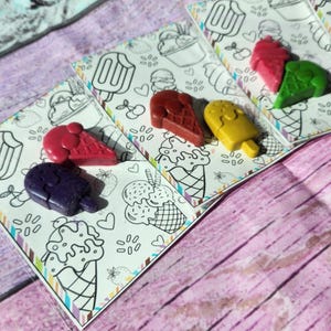 Ice Cream Crayons & Coloring Page: Party Favors Kit - Etsy