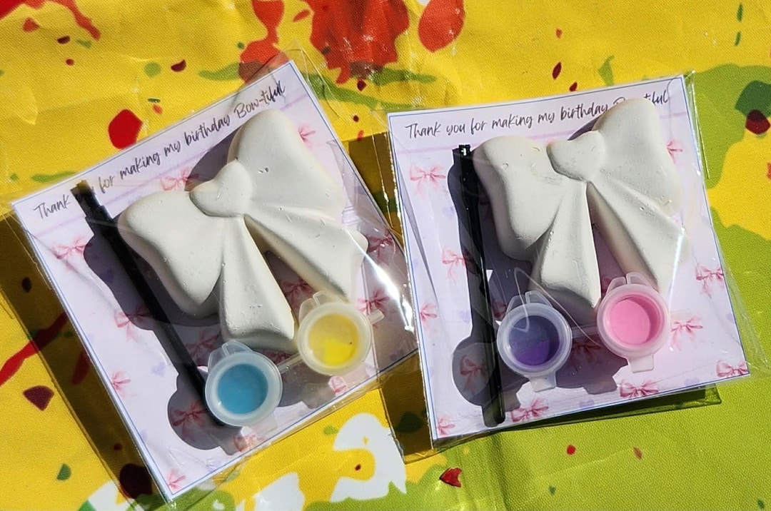 Bow Ballerina Cheer Paint Your Own Kits – Kids Birthday Party Favors ...