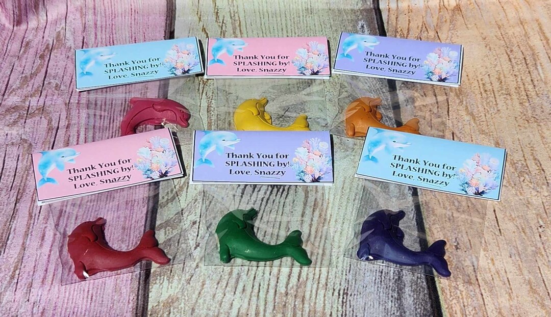 Ocean Adventure: Dolphin Crayon Party Favors for Underwater ...