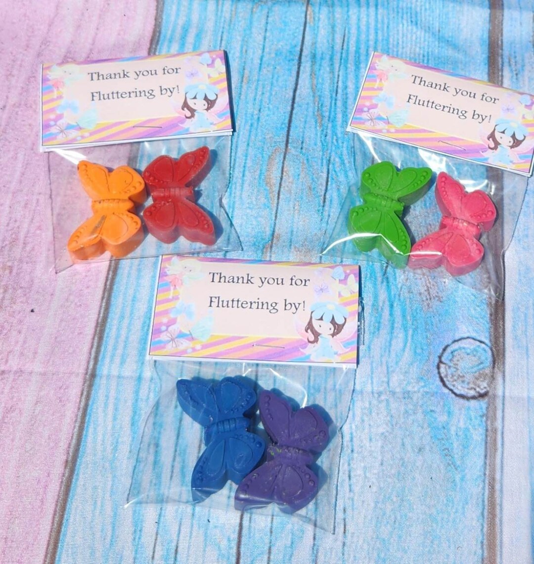 Butterfly Crayons Butterfly Party Favors Fluttering By - Etsy