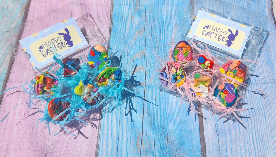 Easter Basket Gift L Kids Easter Gift L 6 Easter Crayons in Carton L ...