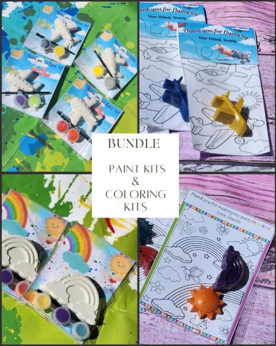 Kids Art Craft Bundle | Plaster Paint Kits + Coloring Sets | Party ...