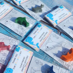 Dolphin Coloring Kits , Party Favors, Christmas Party, Crayon Names ...