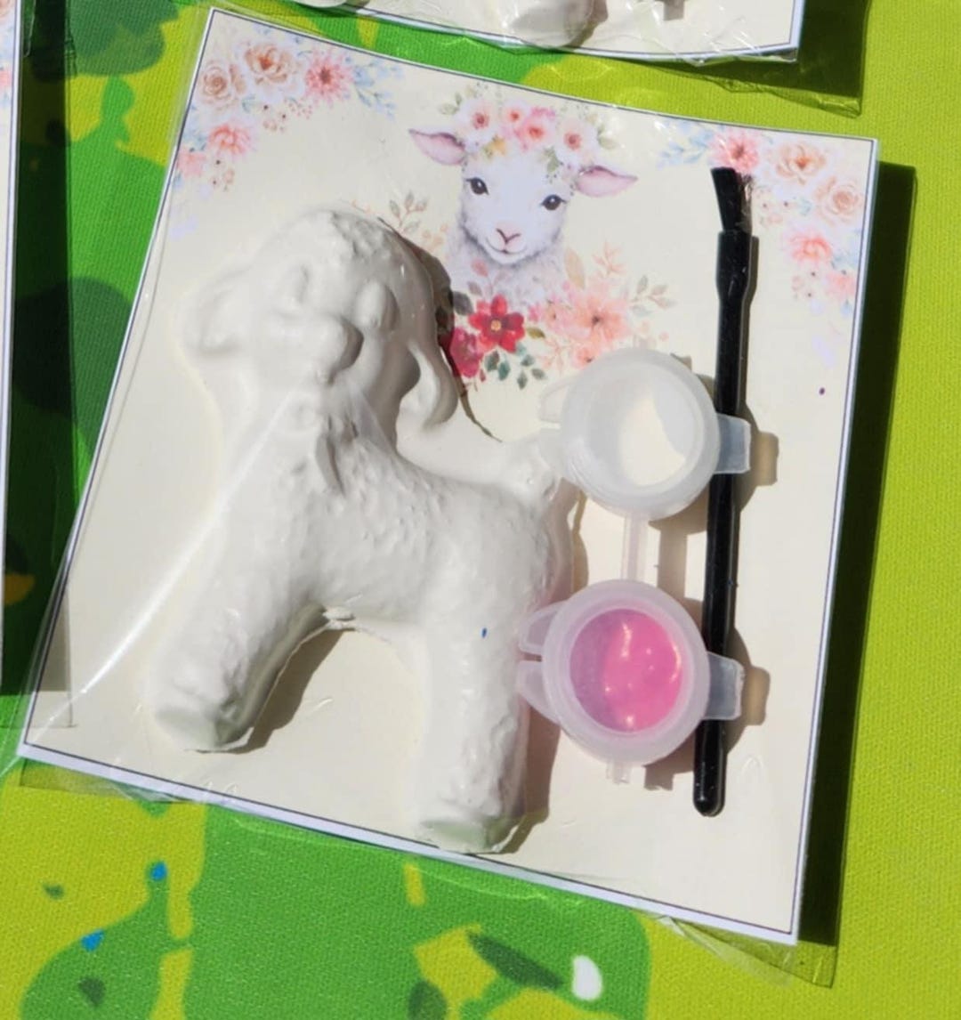 Lamb Themed Mini Paint Your Own Kits | Kid Party Favors | DIY Kids ...