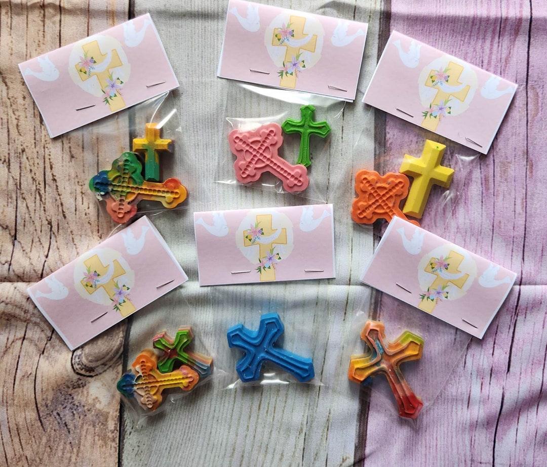Cross Crayons, First Communion Crayon Party Fillers, Crayons, Birthday ...