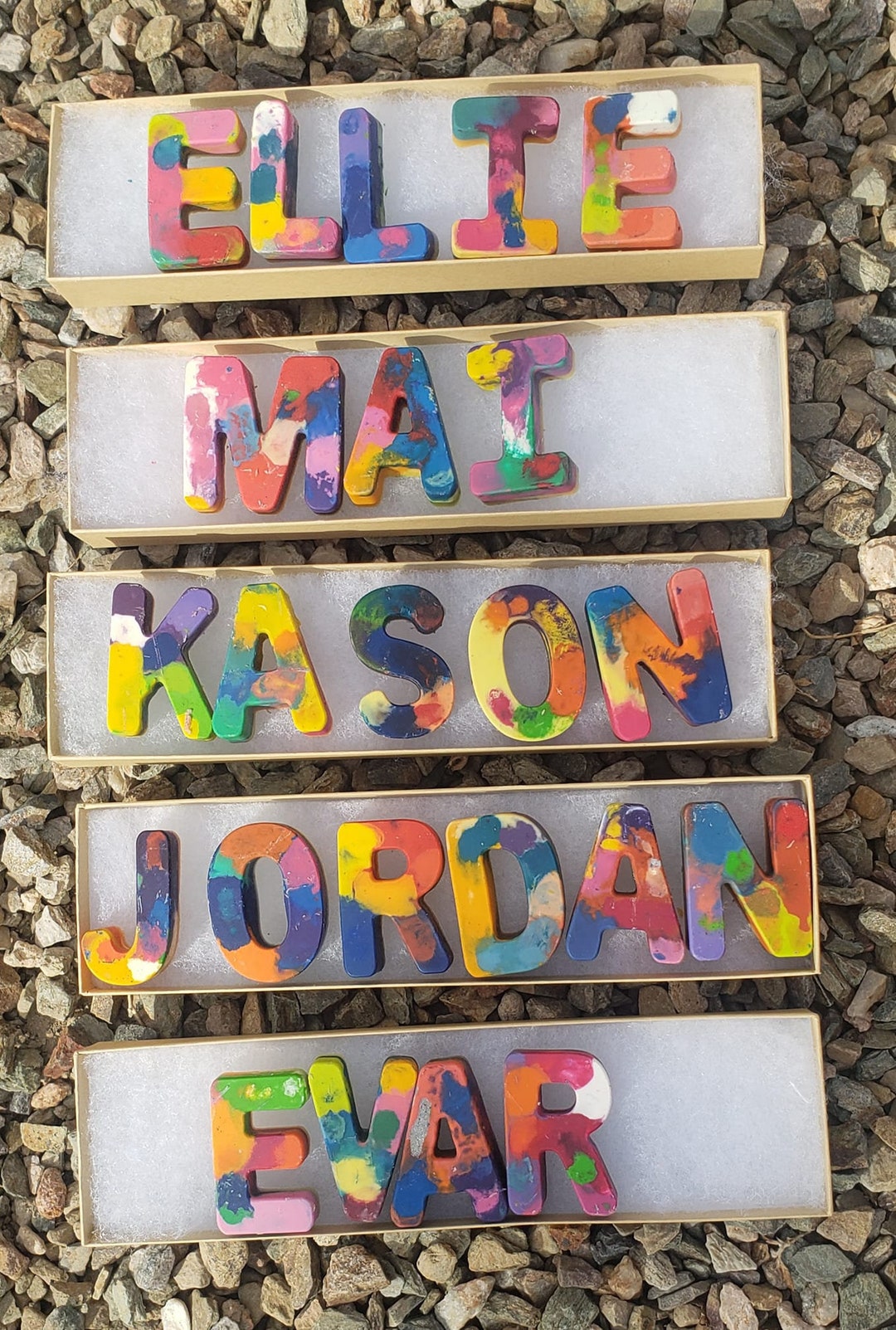 Personalized Crayon Names L Kids Gift L Easter Basket Filler L Crayon ...