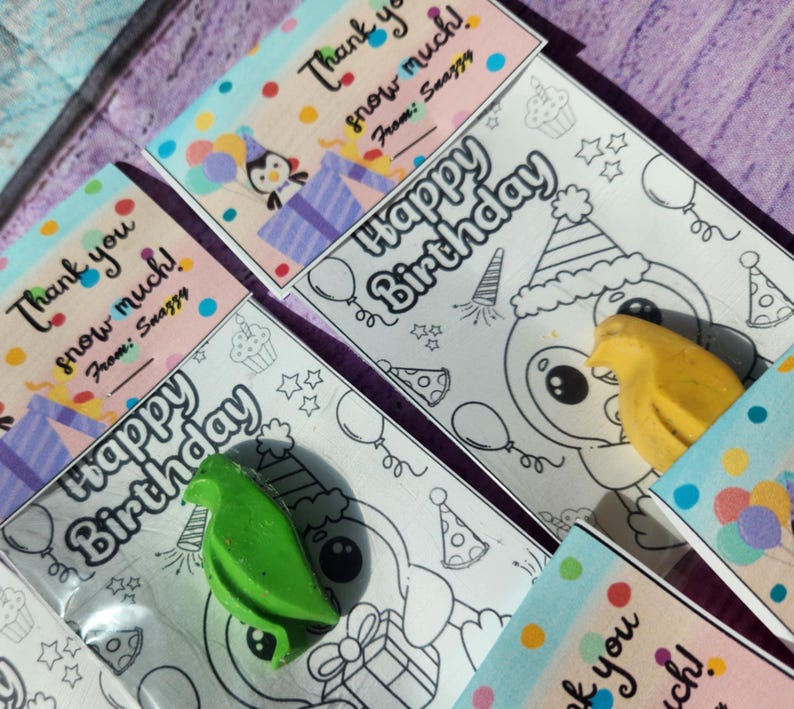 Penguin Mini Party Favors | Coloring Kits | Kids Birthday Goodies ...