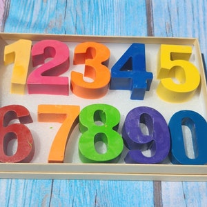 Jumbo Crayon Numbers, One Through Nine , Party Favors, Crayon Names ...