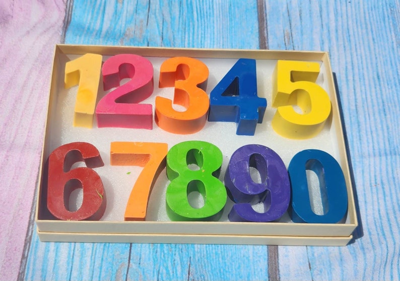Jumbo Crayon Numbers, One Through Nine , Party Favors, Crayon Names ...