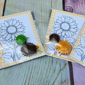 Sunflower Coloring Kits L Sunflower Crayons L Party Favors L Birthday ...