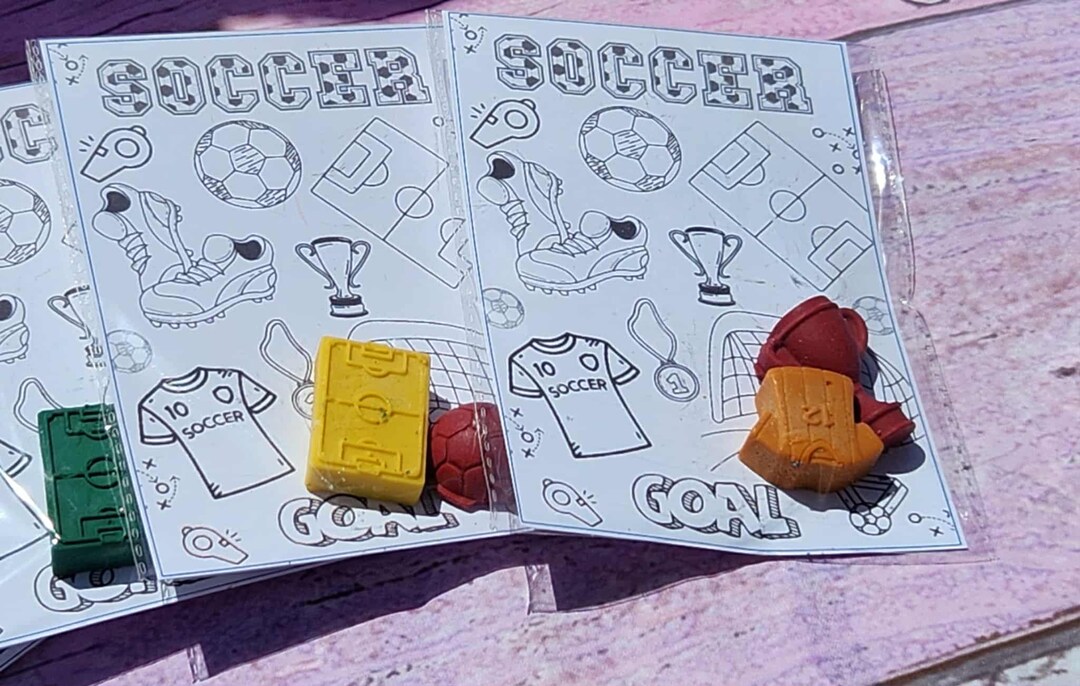 Soccer Coloring Kits With Crayons | Sports Party Favors | Kids Soccer ...