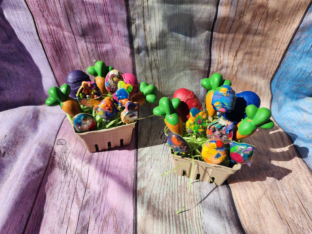 Easter Basket Filled With Crayons | Easter Crayons | Bunny Crayons ...