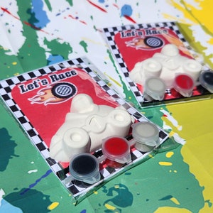 Race Car Plaster DIY Paint Kit Classroom Gift Party Filler Thank You ...