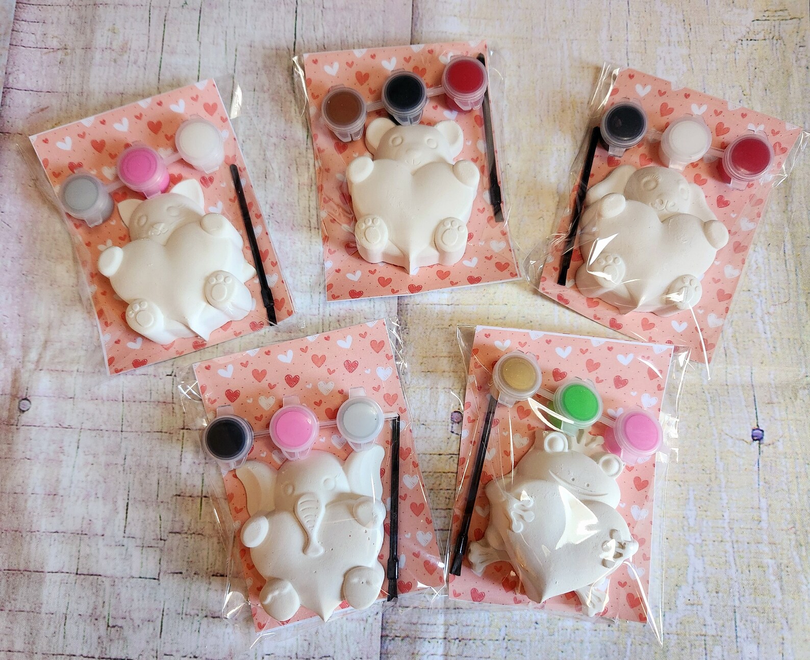 Valentines Day Paint Your Own Kits Party Favors Crayon - Etsy