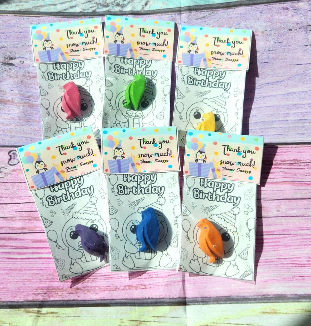 Penguin Mini Party Favors | Coloring Kits | Kids Birthday Goodies ...