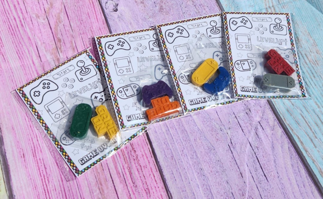 Gamer Crayon Party Favors | Gaming Crayons for Kids | Gamer Birthday ...
