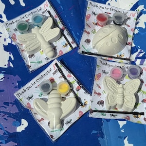 Bug Paint Kit Favor • Insect Kids Craft Activity • Spring Garden ...