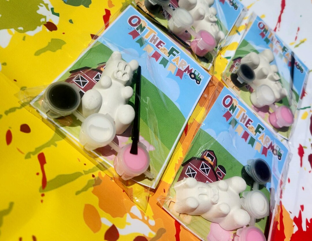 Farm Themed Paint Your Own Party Favors , Personalized Crayons ...