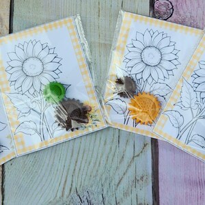 Sunflower Coloring Kits L Sunflower Crayons L Party Favors L Birthday ...