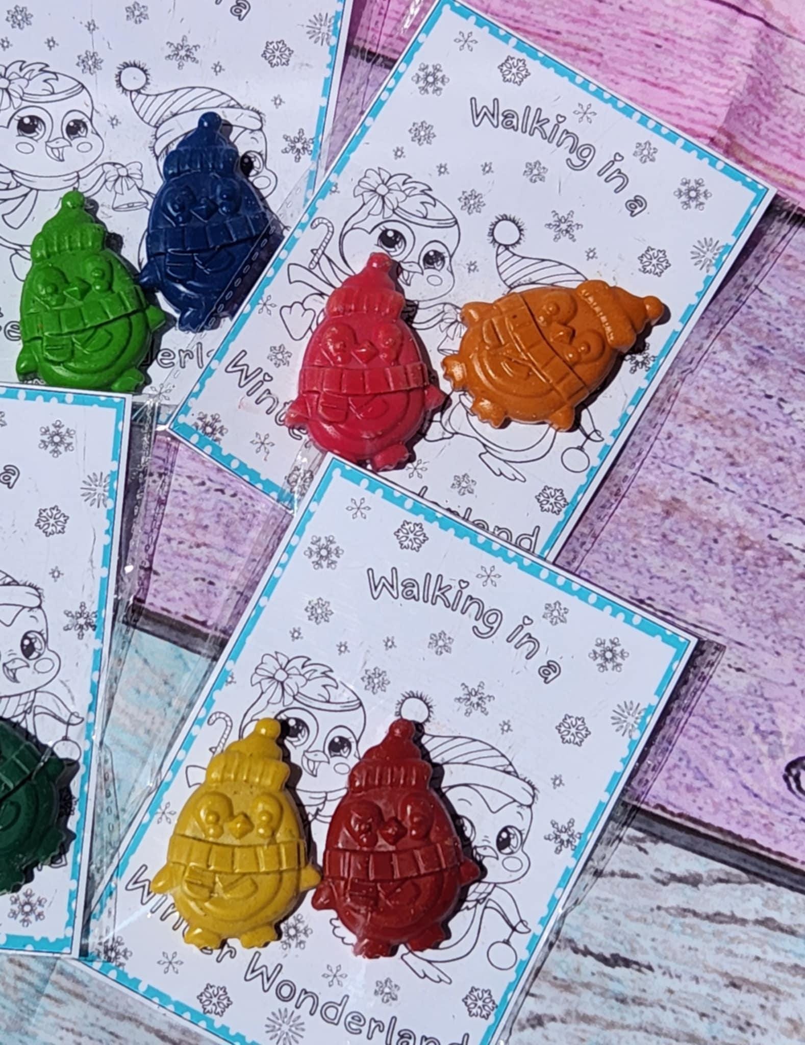 Penguin Crayon and Coloring Kit – Christmas Party Favors for Kids ...