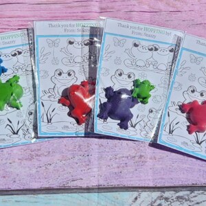 Frog Crayon Coloring Kits for Kids | Fun Frog Party Favors | Non-toxic ...