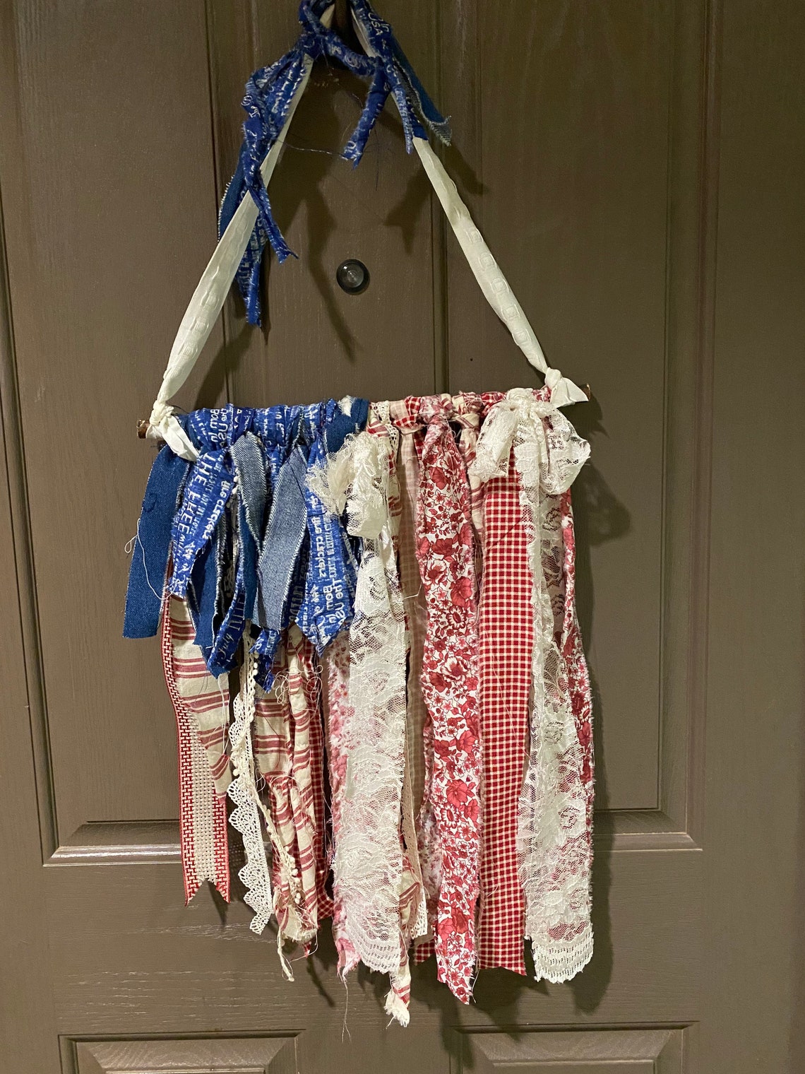 Americana Rag Flag | Etsy