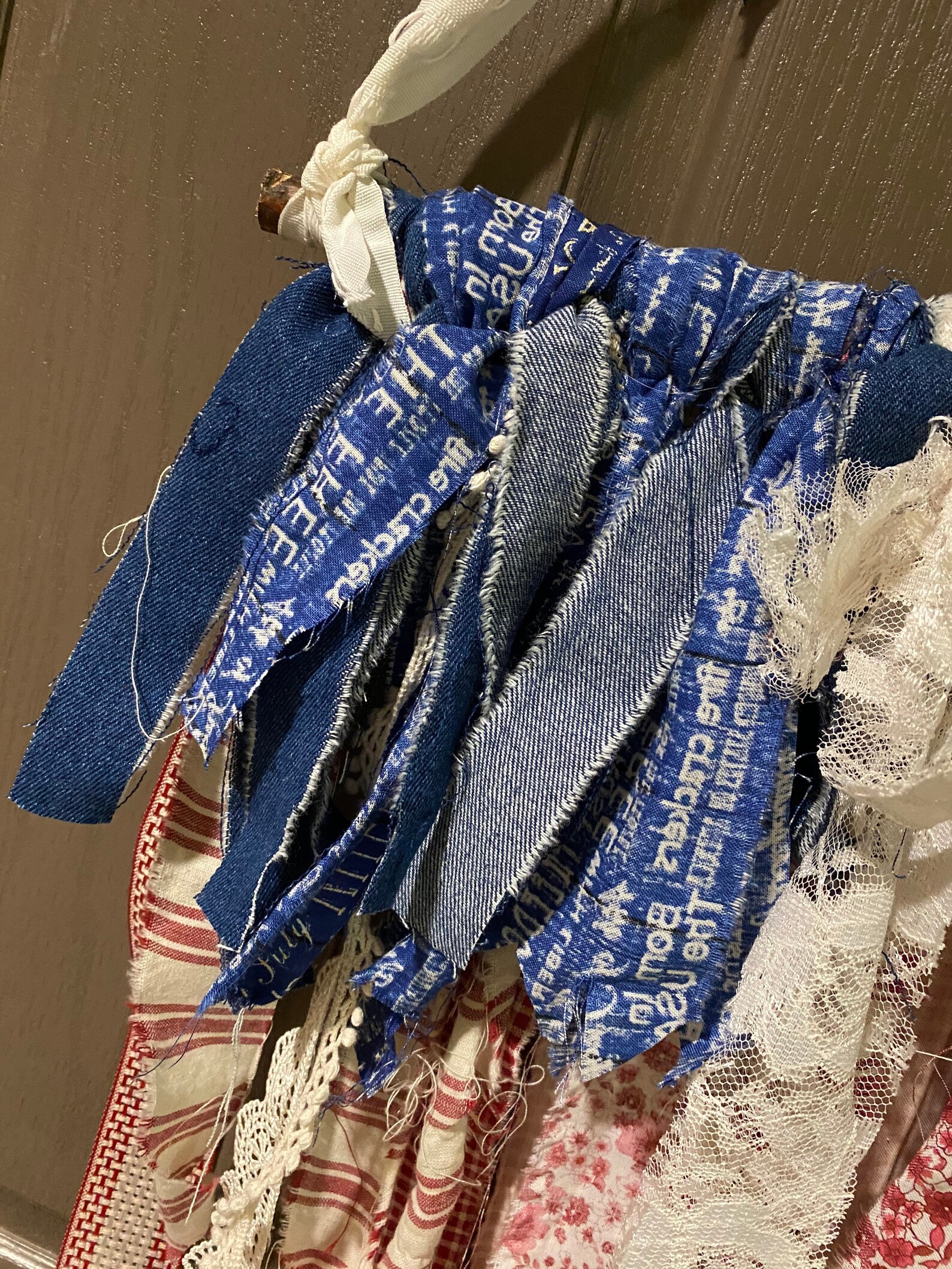 Americana Rag Flag | Etsy