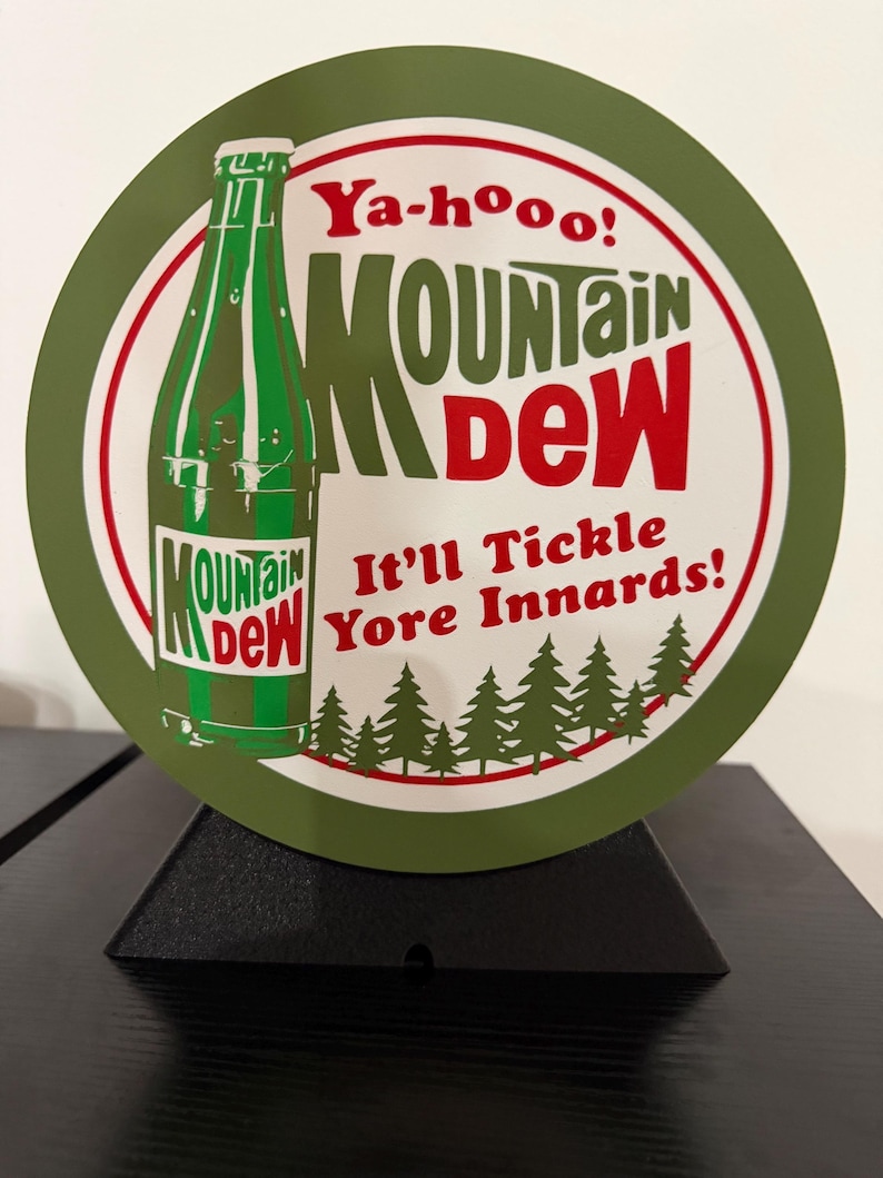 Retro Mountain Dew Light-up Sign – Vintage Style Man Cave Decor - Etsy